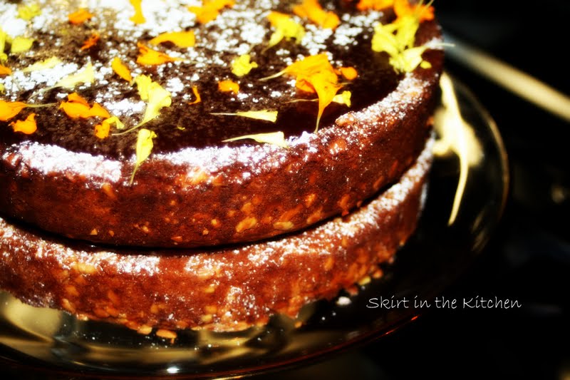 Mary, Mary, Quite Contrary... Orange Almond Marigold Cake - Skirt in ...