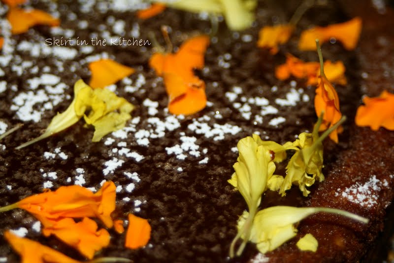 Mary, Mary, Quite Contrary... Orange Almond Marigold Cake - Skirt in ...