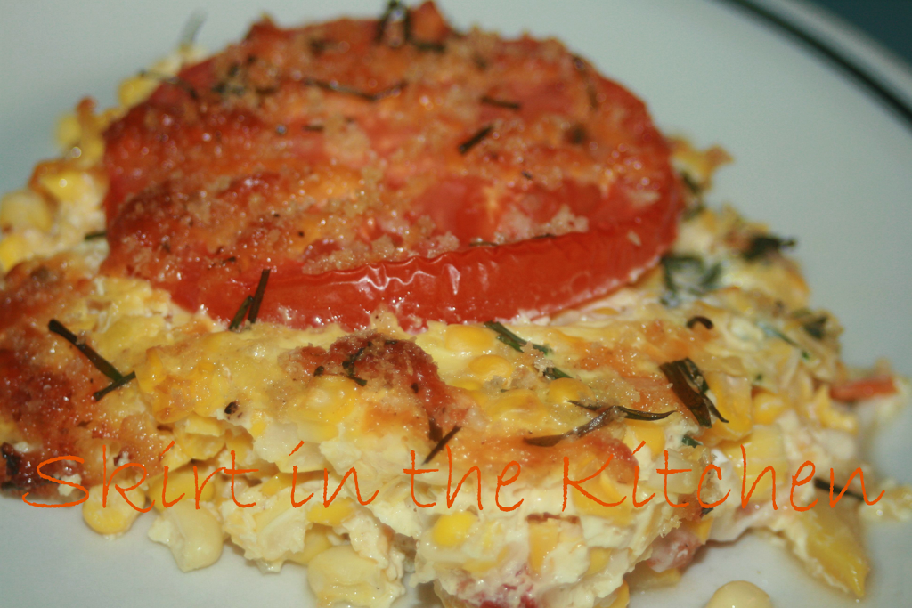 Two-Cheese Corn Gratin - Skirt in the Kitchen