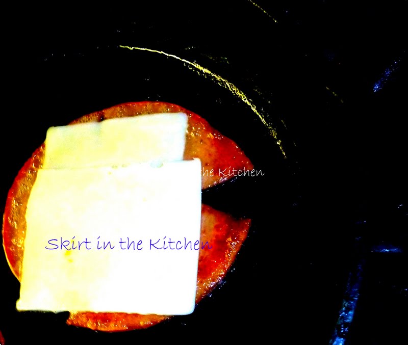 Grilled Garlic Bologna Sand - Skirt in the Kitchen