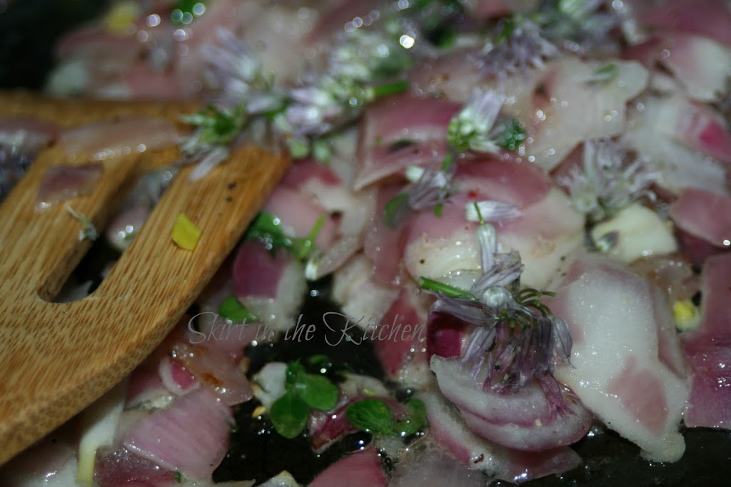 Caramelized Onion Butter with Chive Blossoms and French Marigolds ...