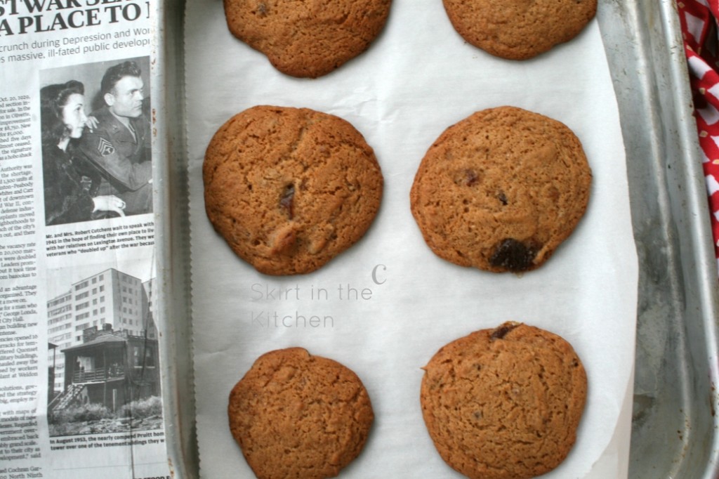Brown Butter Fig Oatmeal Cookies with Fireball - Skirt in the Kitchen